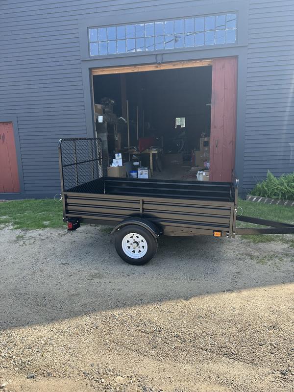 DK2 5-ft x 7-ft Steel Utility Trailer with Ramp Gate (1639-lb Capacity ...