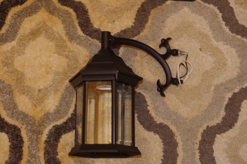 allen + roth Lamp Post Black Hardwired Incandescent Post light in the ...