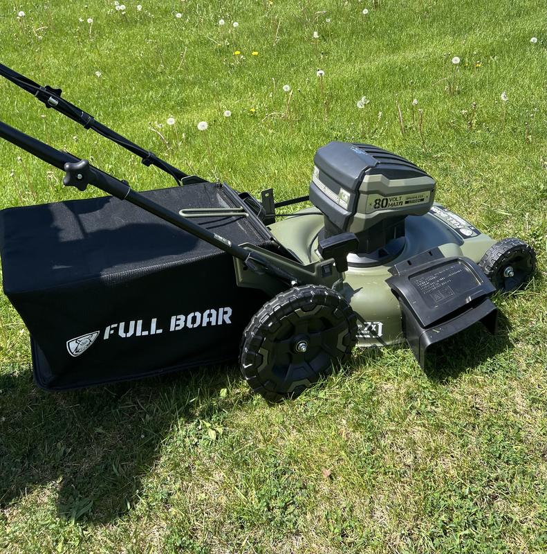 FULL BOAR M2150P2 80-volt 21-in Cordless Push Lawn Mower 2.5 Ah (2 ...
