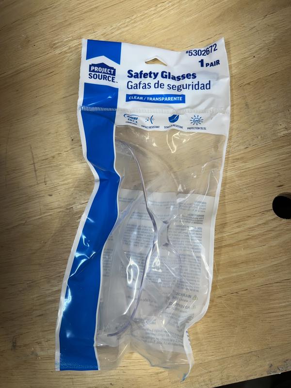 Project Source 6 Pack Clear Anti-scratch Plastic Safety Glasses 54328 ...