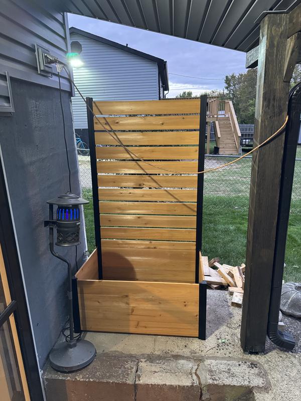 Enclo Privacy Screens Concord 41-in W x 73-in H Wood Planter Box Cedar ...