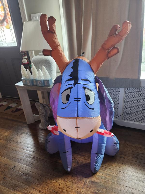 Disney 4-ft LED Eeyore with Candy Cane Christmas Inflatable 88115 at ...