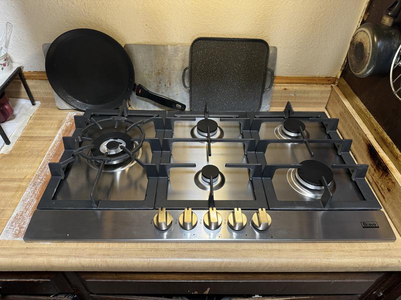 BRAVO KITCHEN 36-in 5 Burners Stainless Steel Gas Cooktop BV361CG at ...