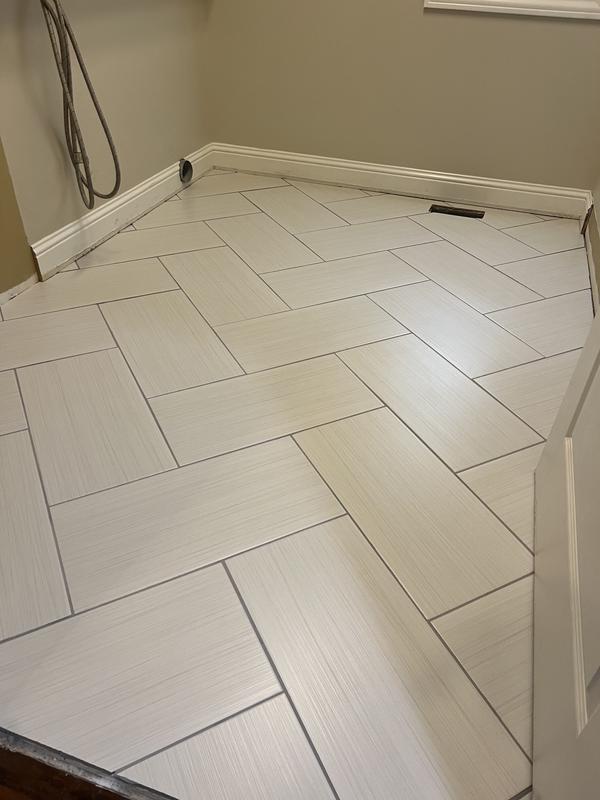 Satori Ikon Glacier 12-in x 24-in Matte Porcelain Subway Floor and Wall ...