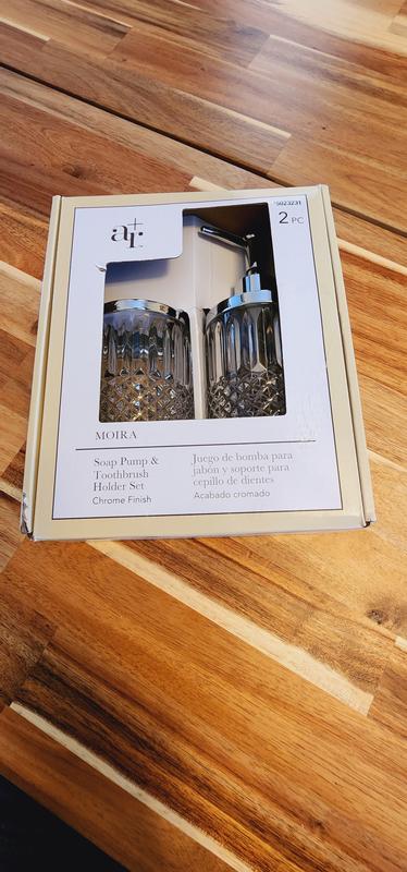 allen + roth Clear 12-oz Capacity Freestanding Soap and Lotion ...