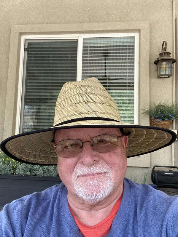 Infinity Brands Adult Unisex Natural/Black Straw Wide-brim Hat (Adult ...