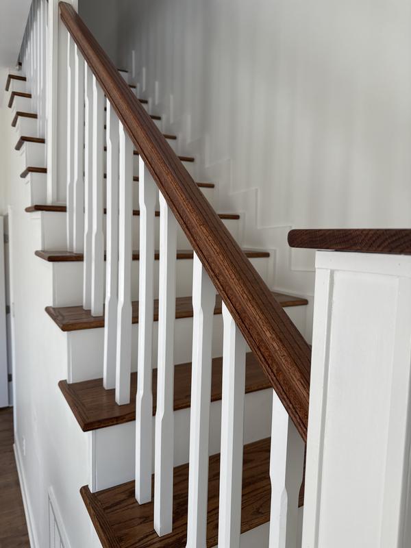 Shop L.J. Smith Stair Systems 8-ft Unfinished Red Oak Handrail with ...