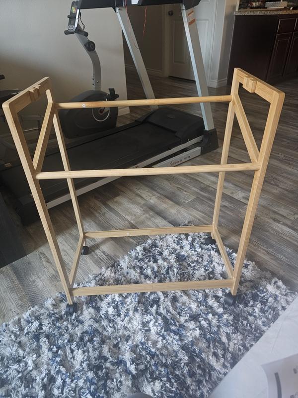 ClosetMaid Brown Wood 2-Compartment Sorter Laundry Cart 10000-02532 at ...