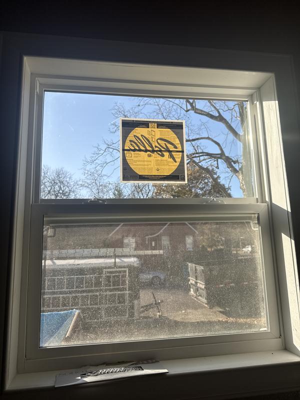 Pella 150 Series White Exterior Vinyl New Construction Single Hung ...