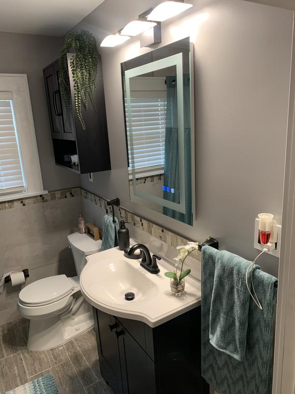 EGLO Metrass 3 27.56-in 3-Light Chrome LED Modern/Contemporary Vanity ...