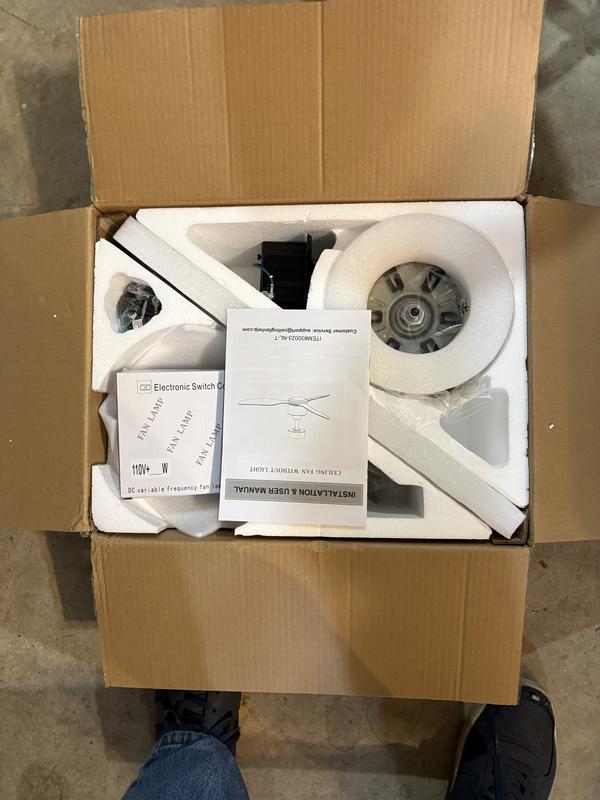 Breezary Non-Light 72-in White with White Blades Ceiling Fan Without ...