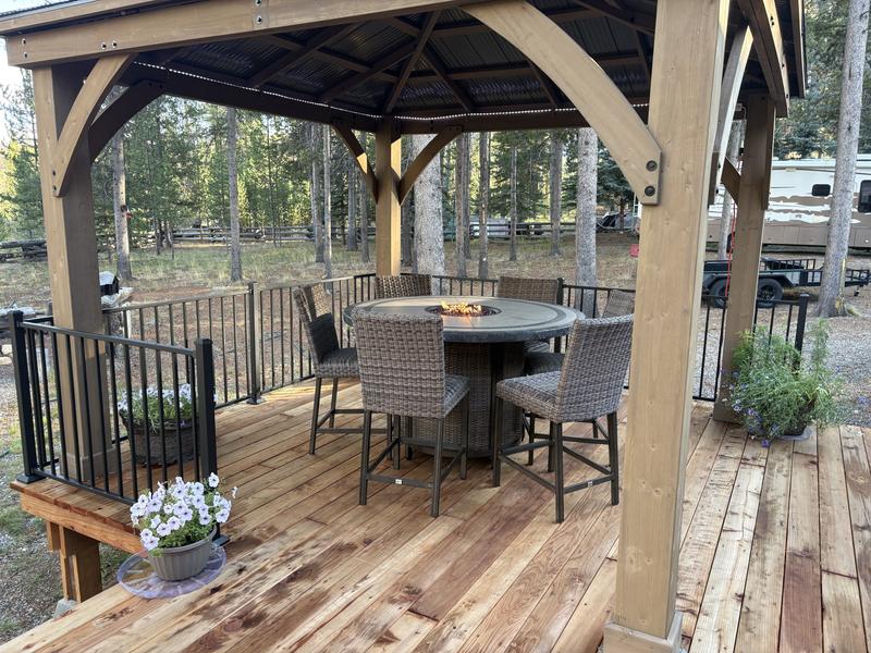 RELIABILT 2-in x 2-in x 3-ft Black Sand Steel Deck Post in the Deck ...