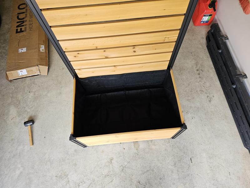 Enclo Privacy Screens Concord 41-in W x 73-in H Wood Planter Box Cedar ...