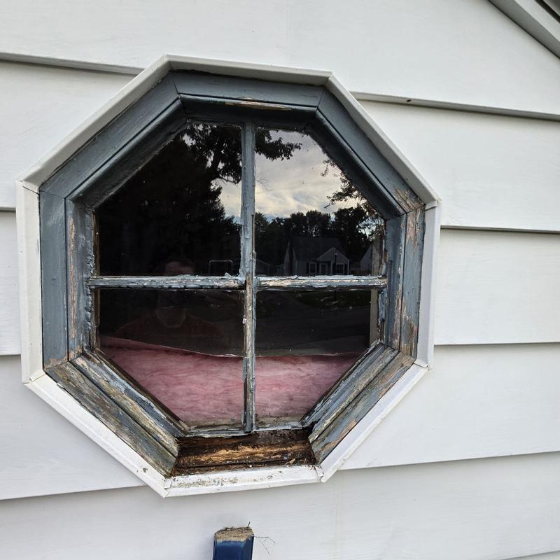 RELIABILT White Octagon Accent Window with Grids in the Accent ...