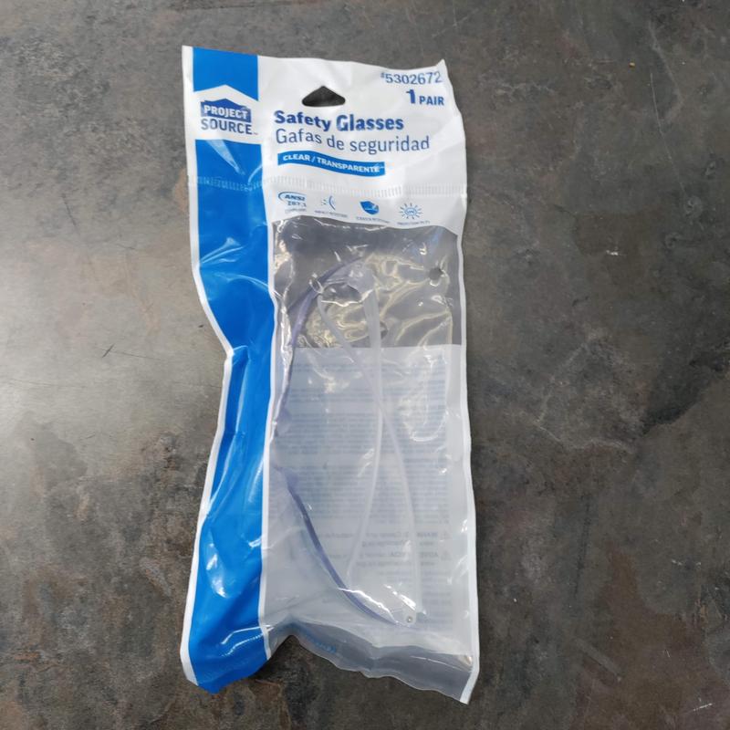 Project Source 6 Pack Clear Anti-scratch Plastic Safety Glasses 54328 ...
