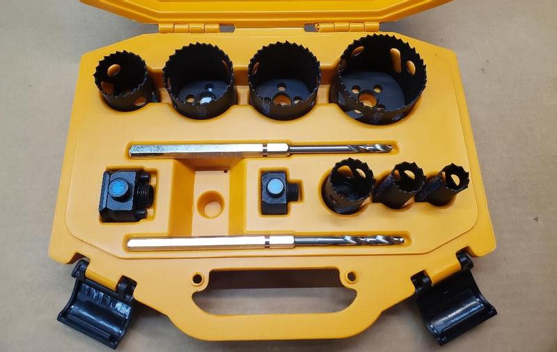 Spyder Bi-metal Arbored Adjustable Hole Saw Kit Set (11-Piece) with ...