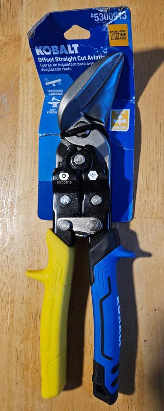 Kobalt 60Crv Long Cut Offset Snips 54372 at Lowes.com