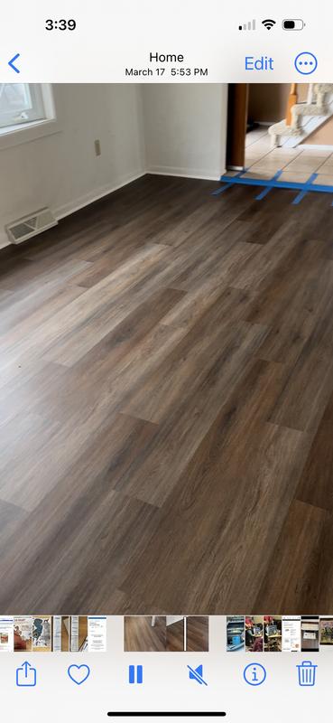 STAINMASTER Truffle Brown 12-mil x 7-in W x 48-in L Waterproof ...