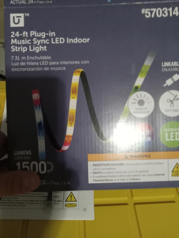 Utilitech Strip Light 192-in Usb Plug-in LED Under Cabinet Strip Light ...