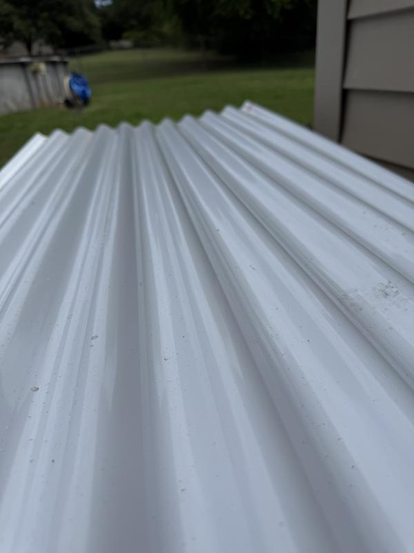 SUN 'N RAIN PALRAM 2.2-ft x 6-ft Corrugated White PVC plastic Roof ...