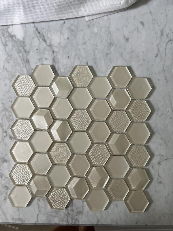 Elida Ceramica Moonlight Hex 12-in x 12-in Glossy Glass Hexagon Wall ...