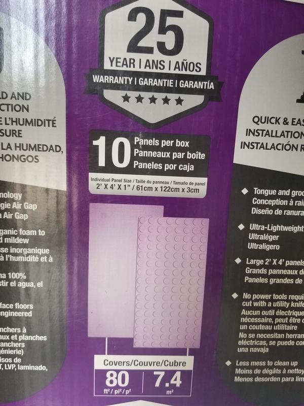 DRIcore Insul-Armor 76 23.25-ft W x 47.25-ft L x 1 -in T Premium Foam ...