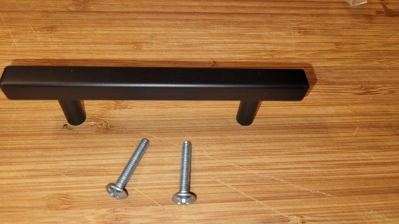 Franklin Brass Simple Square Bar 3-3/4-in (96mm) Center to Center ...