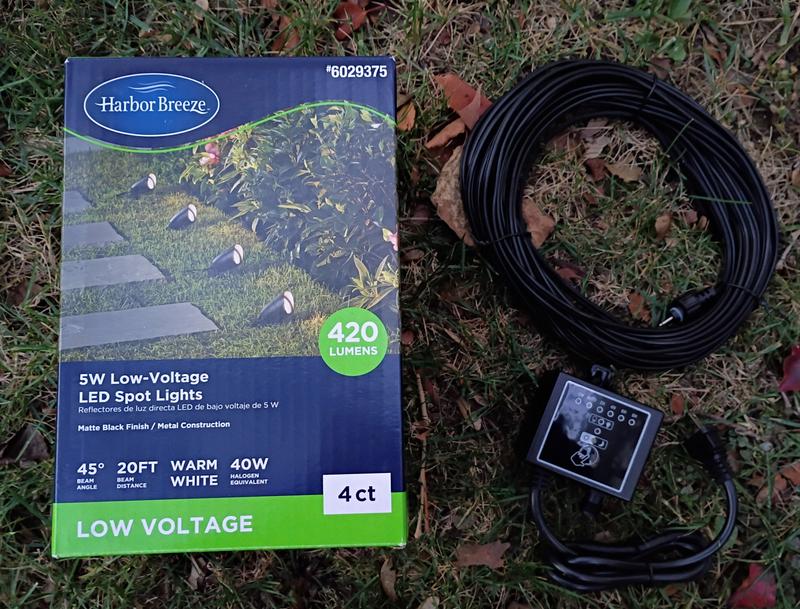 Harbor Breeze Harbor Breeze 420 -Lumens 5 -Watt Black Low voltage Cool ...