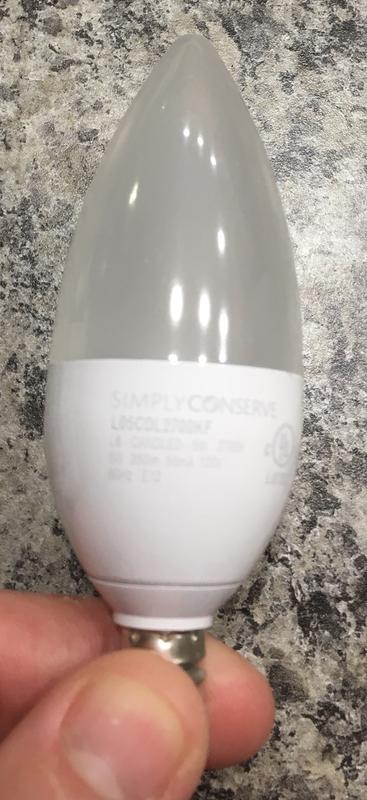 Simply Conserve ENERGY STAR Candelabra 40-Watt EQ B11 Warm White ...