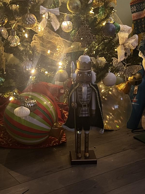 Holiday Living 20-in Black Christmas Nutcracker in Red Robe 88C1045A at ...