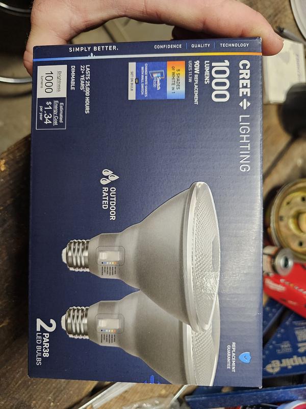 Cree Lighting Switch Mode 90 -Watt EQ PAR38 Switchable white Medium ...