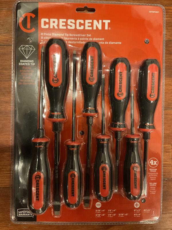 Crescent Diamond Tip 8-Piece Screwdriver Set CDT8PCSET at Lowes.com