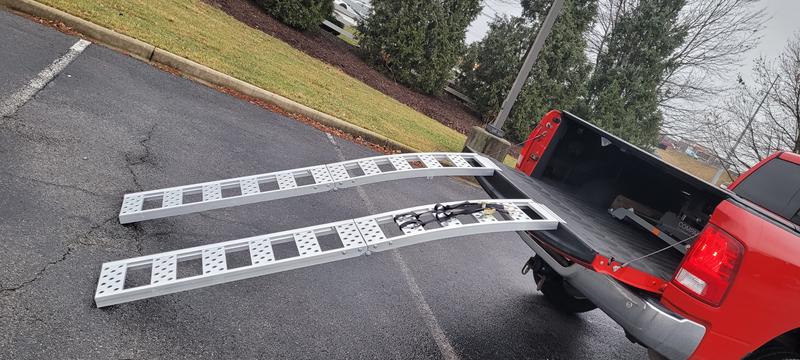 Kobalt 0.93-ft x 7.53-ft 1500-lb Capacity Arched Folding Loading Ramp ...