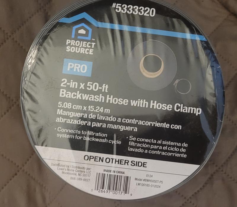 Project Source 2-in x 50-ft Vinyl Backwash Hose BWH50SET-PS at Lowes.com