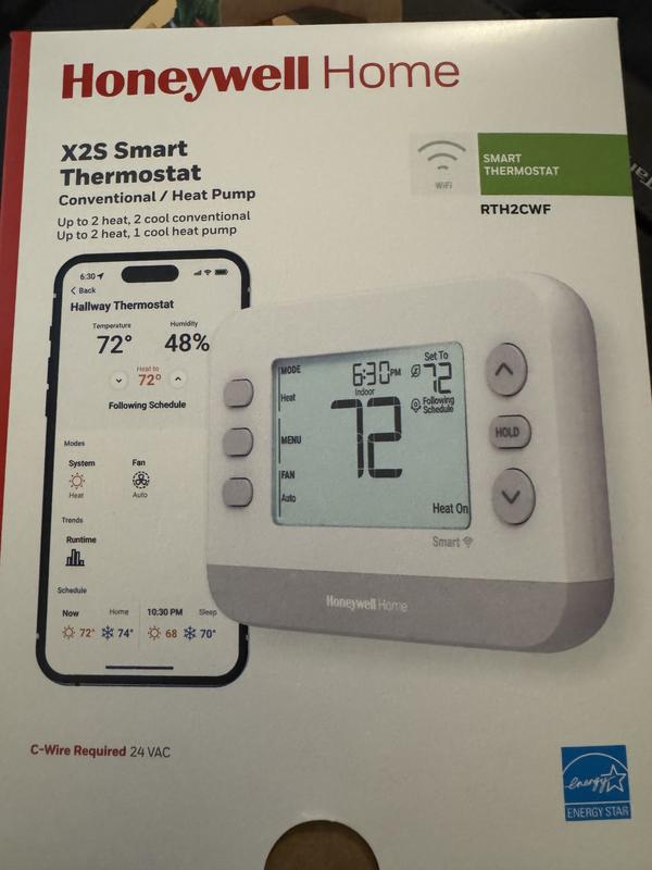 Honeywell Home White Smart Compatible Thermostat with Wi-Fi ...