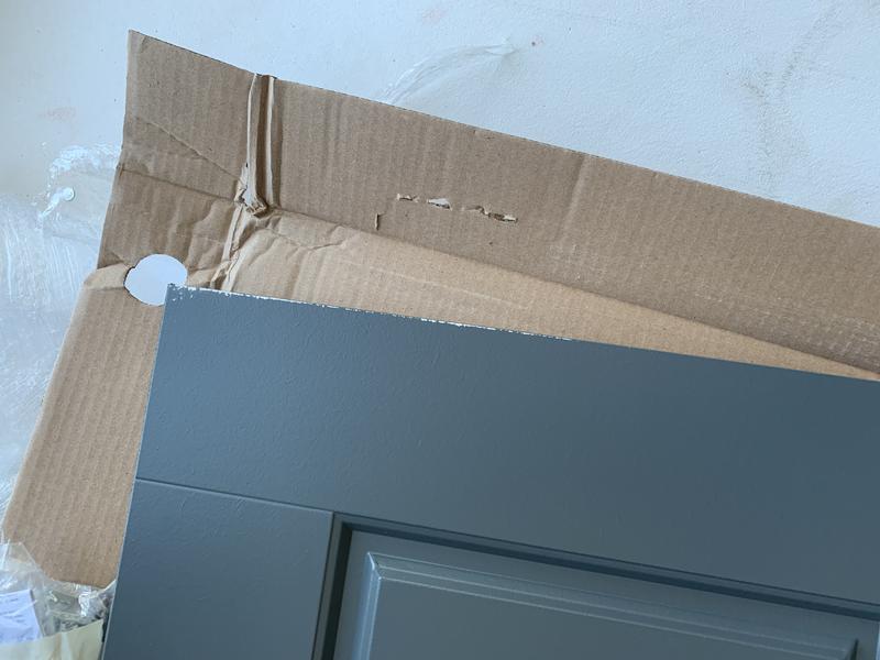 Masonite 28-in x 80-in Slate Solid Core 5-panel Right Hand Molded ...