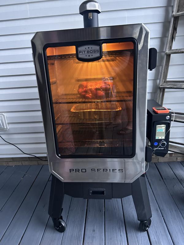 Pit Boss Pro Series 1529-Sq in Stainless Steel Pellet Smoker 11007 at ...