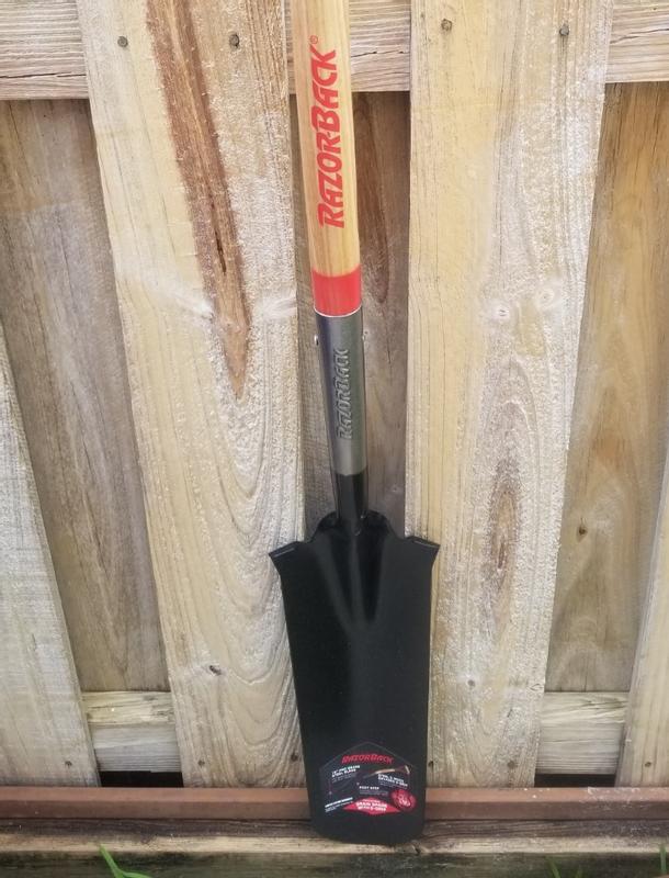 Razor-Back 29-in Wood D-Handle Drain Spade 47103 at Lowes.com