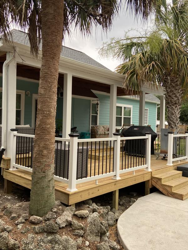 Trex Select 6-ft x 36-in Classic White Composite Deck Rail Kit in the ...