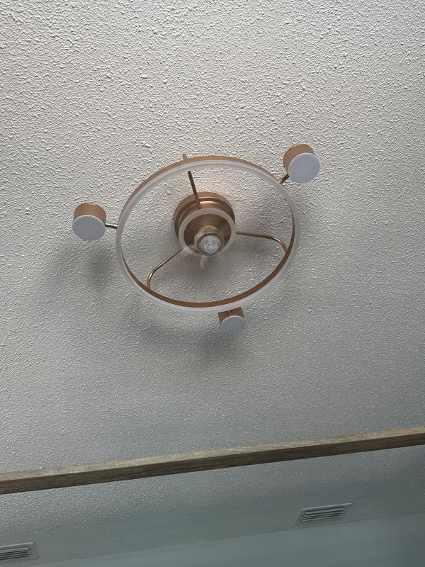 Bella Depot Low Profile Fans 28-in Gold with Clear Blades Color ...