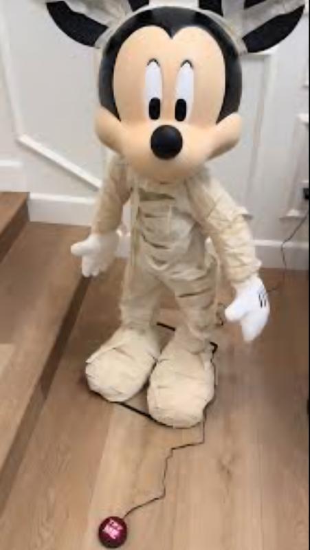 Disney 4-ft Mickey Mouse Mummy Motion Activated Animatronic in the ...
