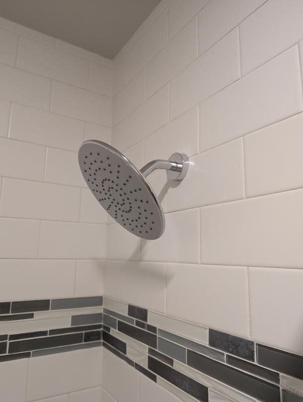 BWE Chrome 1-handle Single Function Round Shower Faucet Valve Included ...