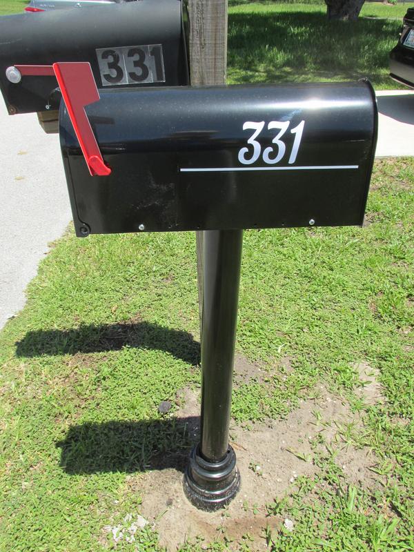 RELIABILT Black Aluminum Mount Mailbox Post 07-2973 at Lowes.com