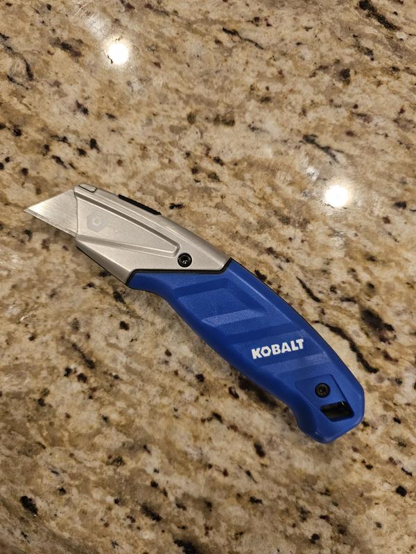 Kobalt Heavy Duty Fixed 3/4-in 3-Blade Box Cutter Utility Knife with On ...