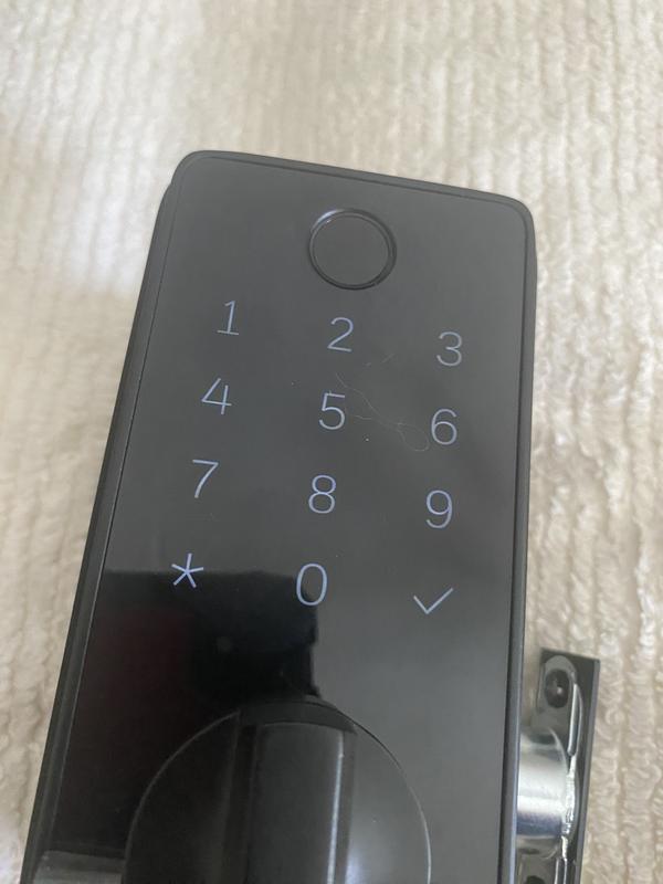 Honeywell Matte Black Electronic Deadbolt Fingerprint Touchscreen ...