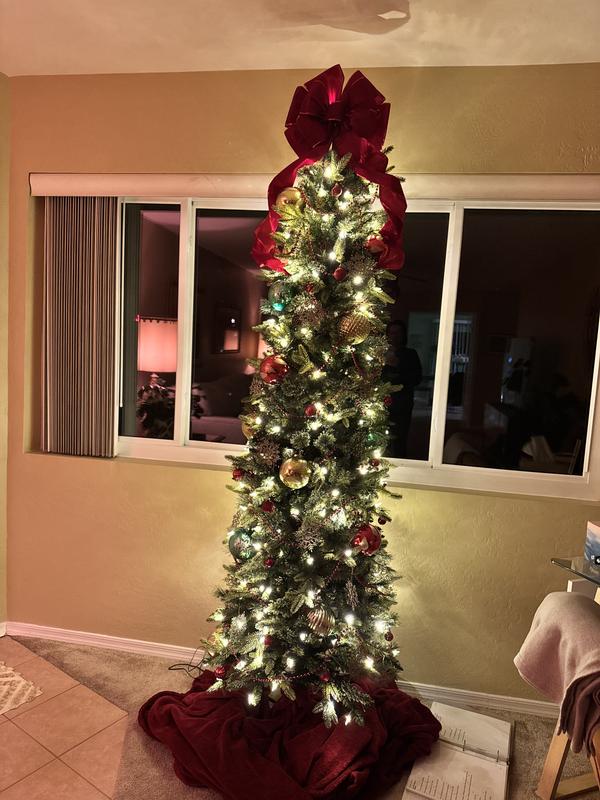 Holiday Living 4-ft Slim Hayden Pine Pre-lit LED Artificial Christmas ...