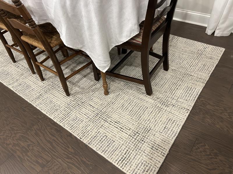 Room Envy 10 X 14 (ft) Wool Ivory/Gray/Tan Indoor Geometric Area Rug ...