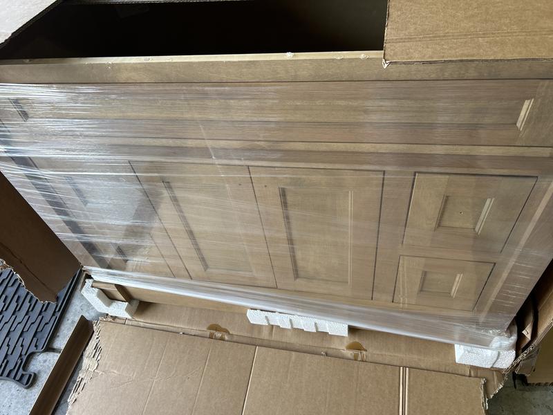 Diamond Rhaelen 72-in Dawn Brown Undermount Double Sink Bathroom Vanity ...