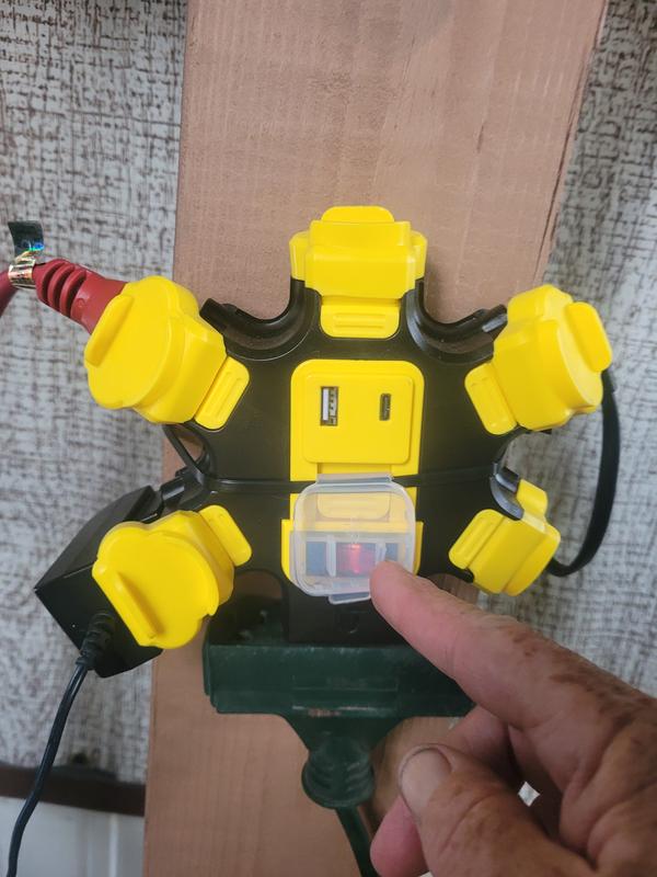 Utilitech Power Hub 5-Outlet Joules 1875-Watt Multiple Colors/Finishes ...