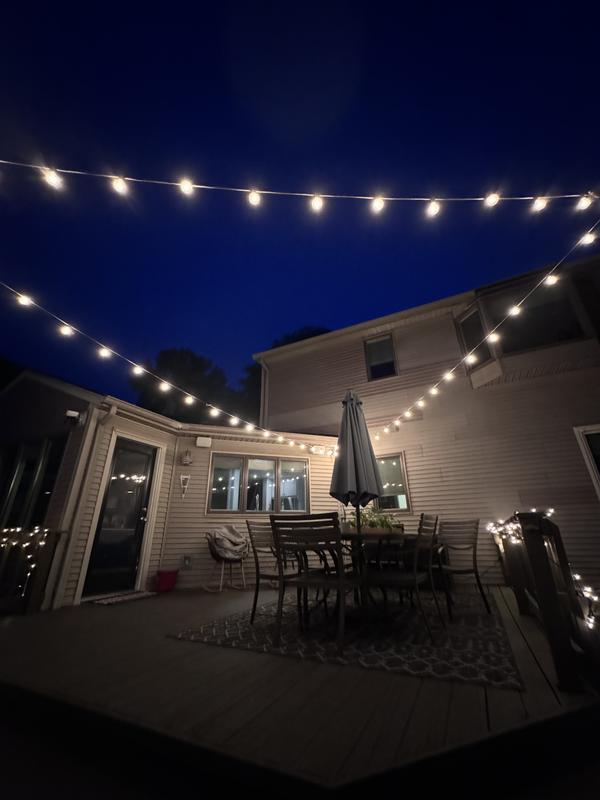 Allsop 9.5' Heavy-Duty String Light Pole Stand with Freestanding Tank ...